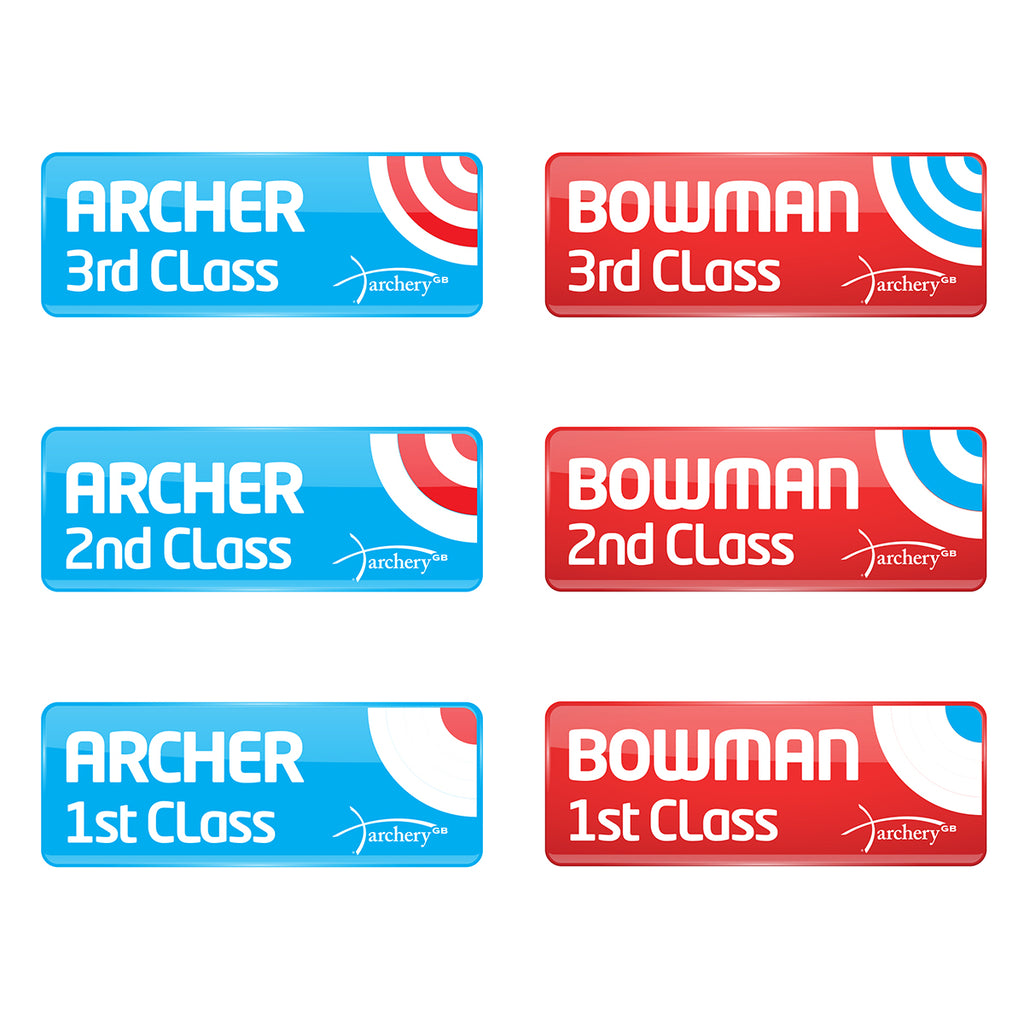 Outdoor Classification Badges (Pack of 20) – Archery GB