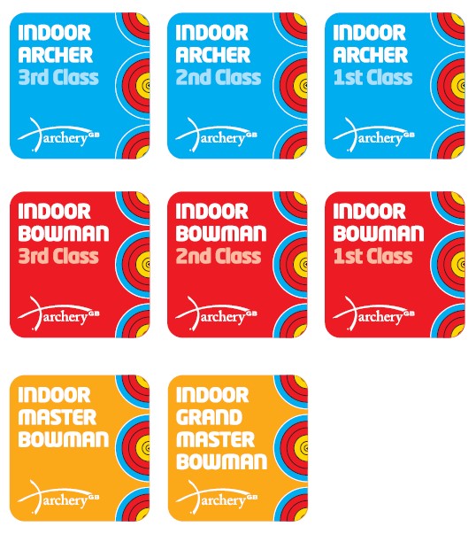 Indoor Classification Badges (Pack of 20) – Archery GB